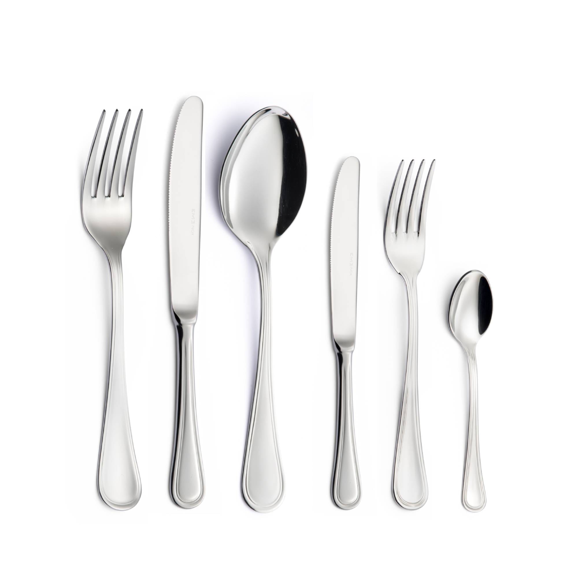 6-Piece Cutlery Set in English Steel - Ugo Poggi