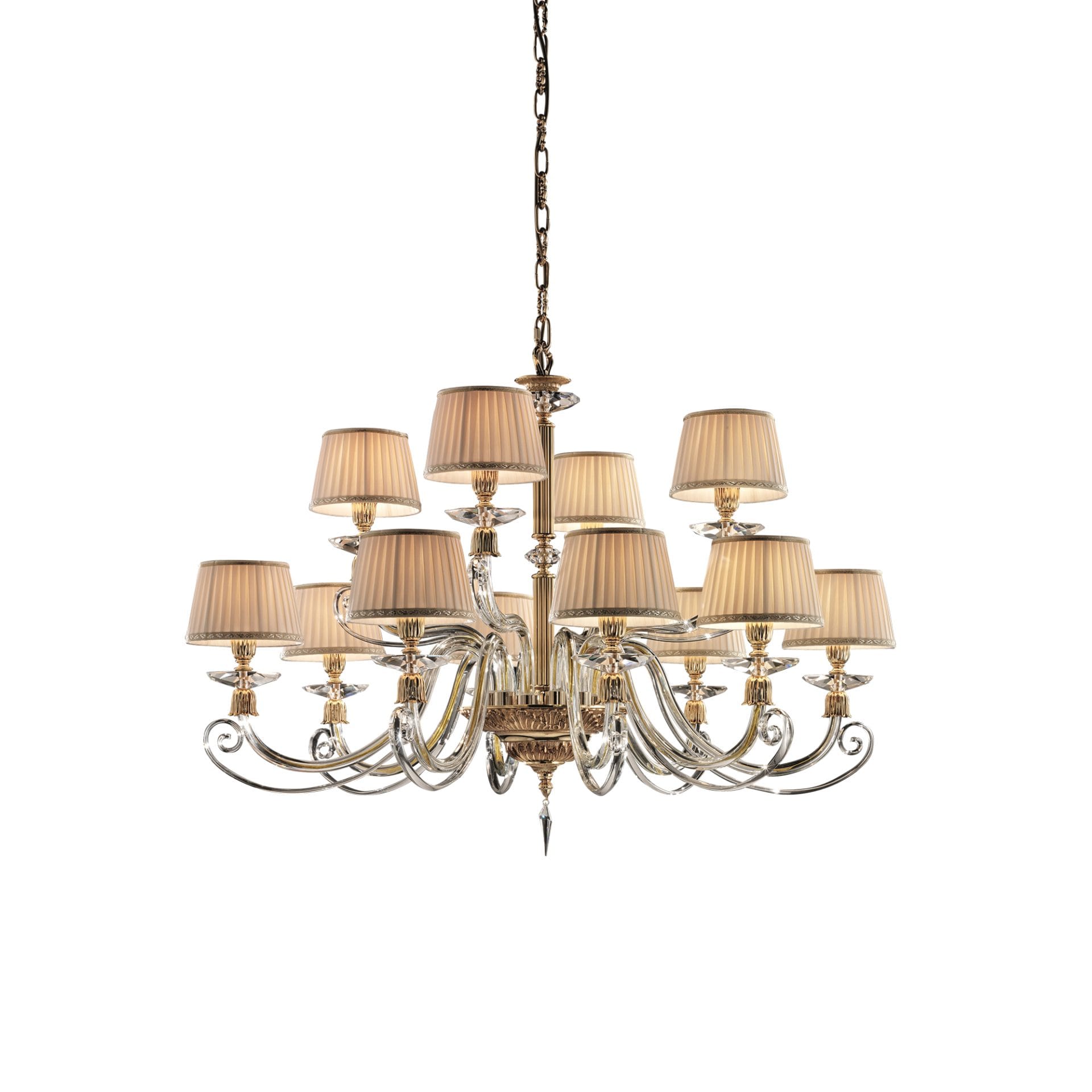 Crystal Chandelier Sirio L8+4 - Ugo Poggi Firenze