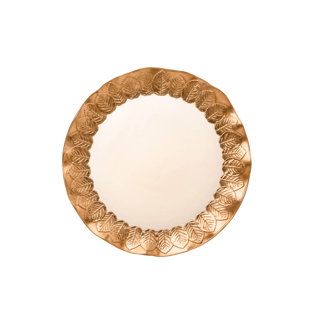 Alice Round Tray Capodimonte Porcelain - Ugo Poggi Firenze