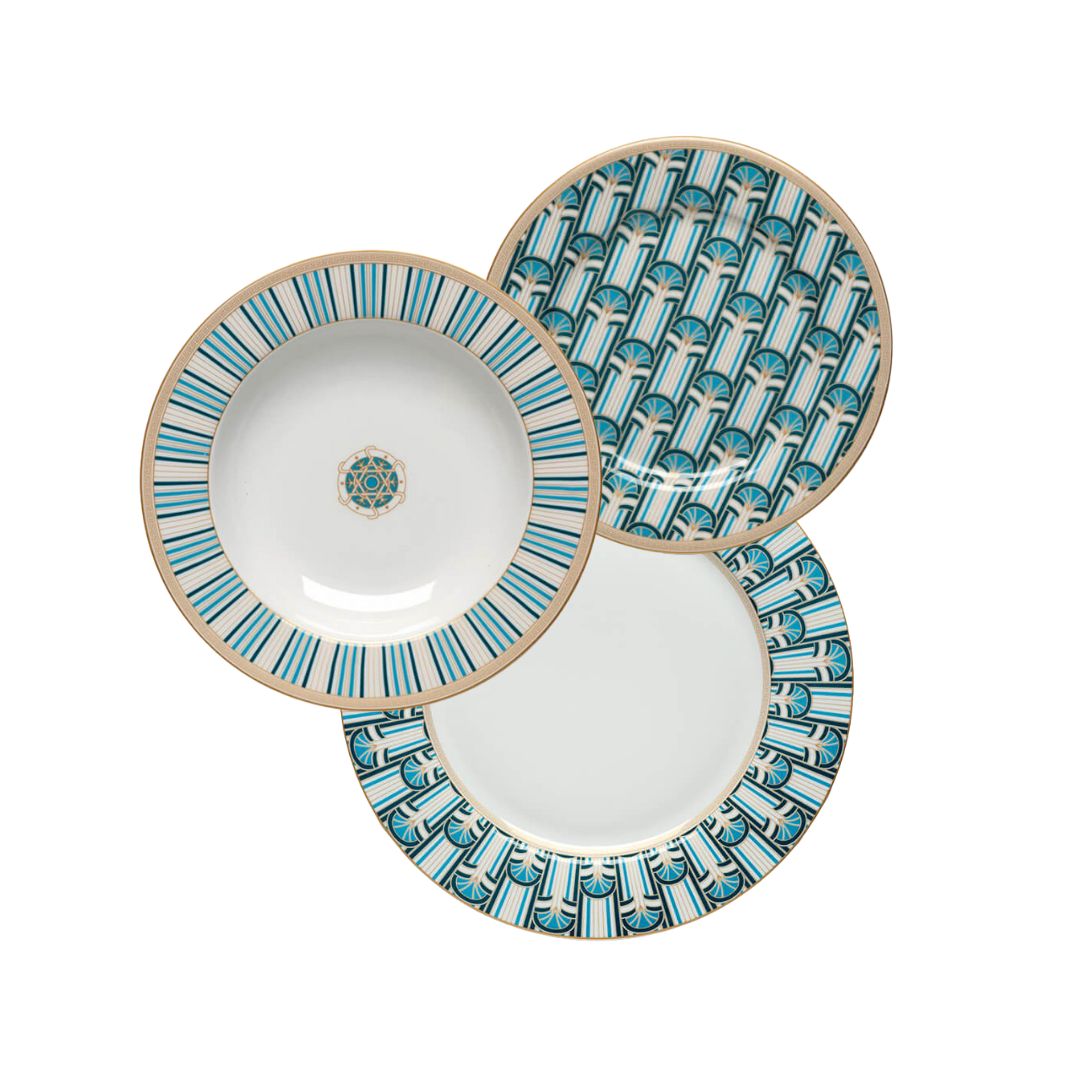 18-Piece Dinnerware Set Liberty Made in Italy - Ugo Poggi